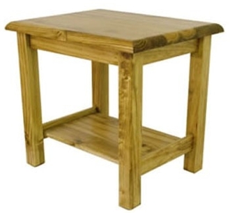 Fire Tough Solid Wood End Table | Firehouse Chairs